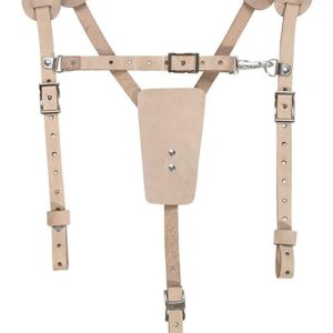 Klein Tools 5413 Soft Leather Work Belt Suspenders