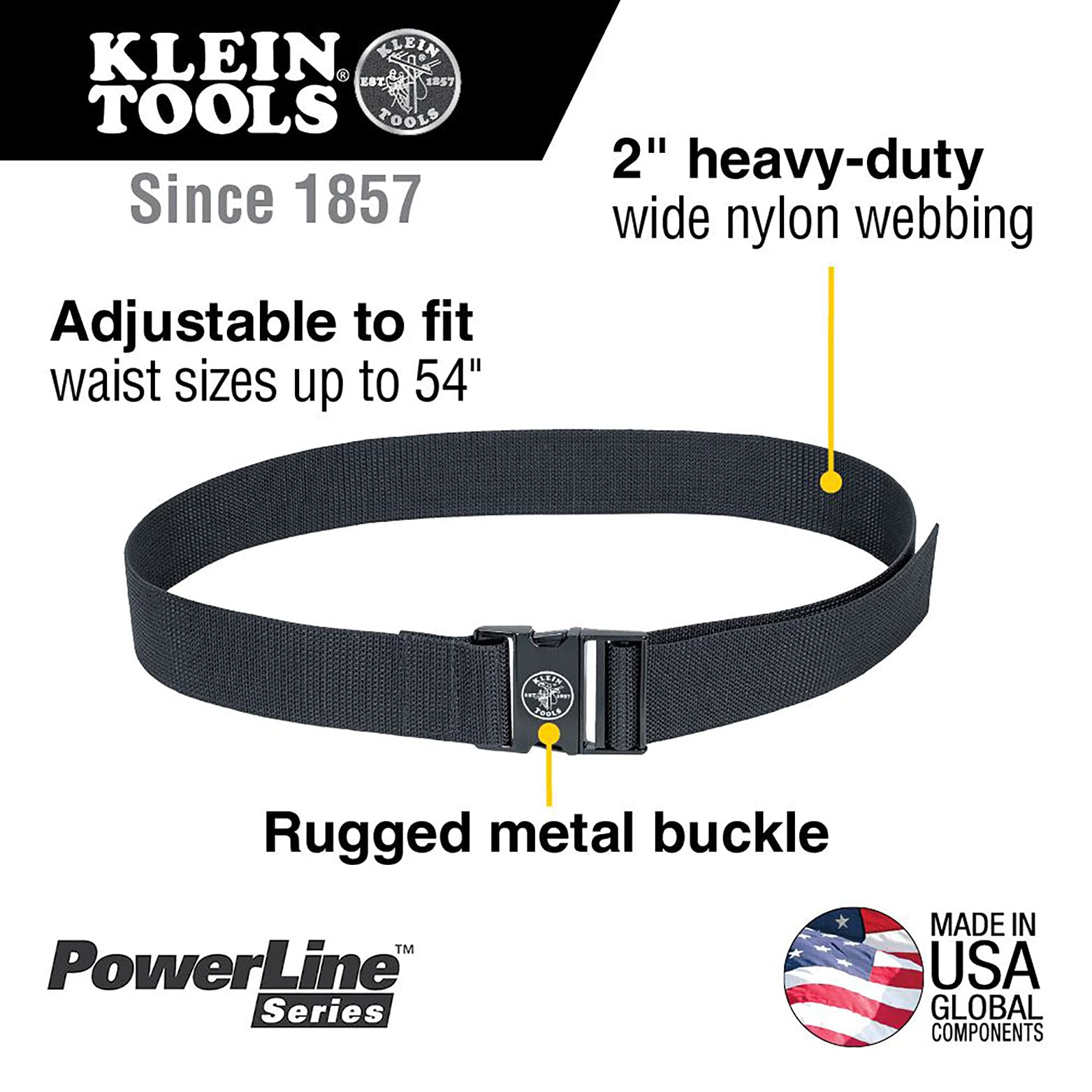 Klein Tools 5705 PowerLine Web Work Belt