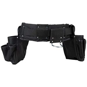 Klein Tools 5710M Electrician's Powerline Padded Tool Belt and Tool Pouch Combo, Medium, 4-Piece