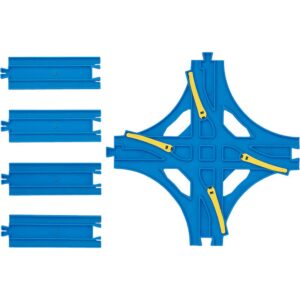 r-14 crossed point rail (w/half straight rail 4 pieces)