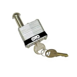 mighty mule gate operator security pin lock (fm133), silver