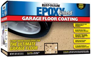 rustoleum 251966 epoxy floor coating kit - tan gloss