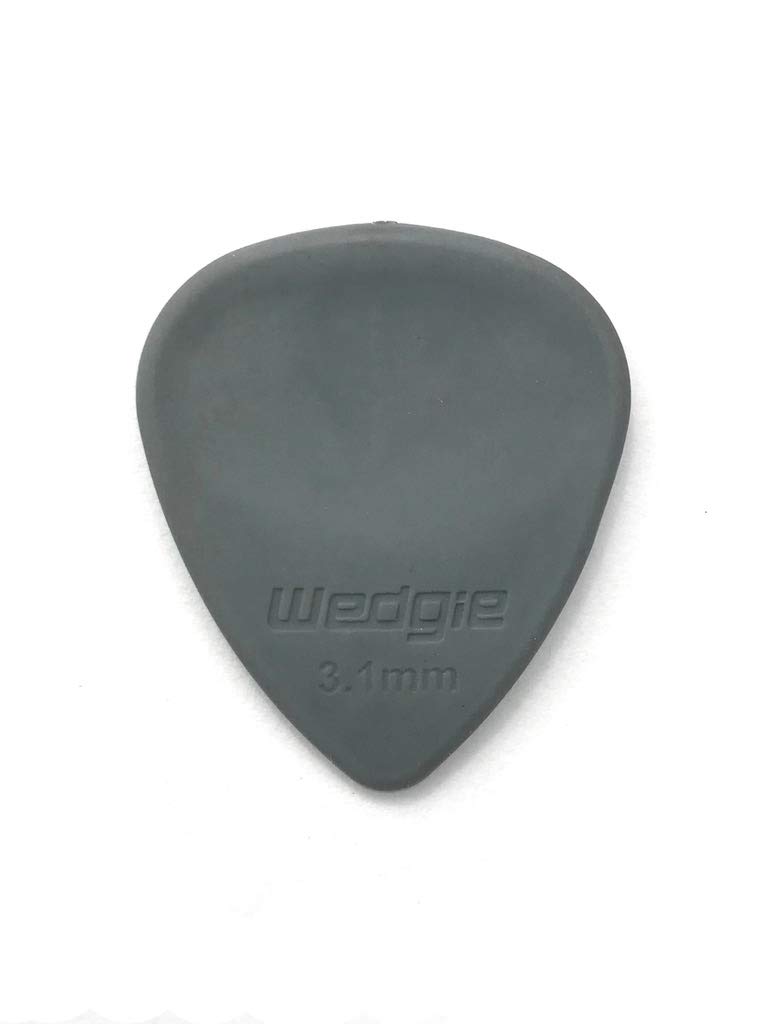 Wedgie WRPP31M Rubber Guitar Picks 3.1mm Medium, 3 Pack