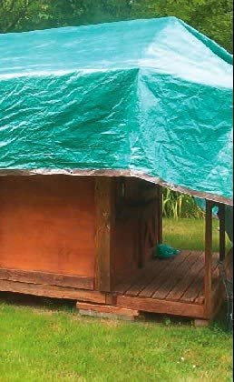 10' x 12' Foremost Tarp 11012 Brown/Green Dry Top Brown/Green 7-Mil Full Size Reversible Tarp