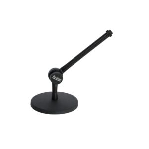 on-stage ds300b posi-lok 7" mini desktop microphone boom stand,black