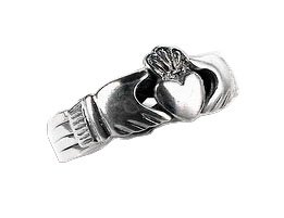 sterling silver celtic claddagh puzzle band ring size 8(sizes 6,7,8,9,10,11,12)