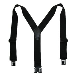 perry suspenders mens elastic ruf-n-tuf hook end suspenders (tall available), regular, black