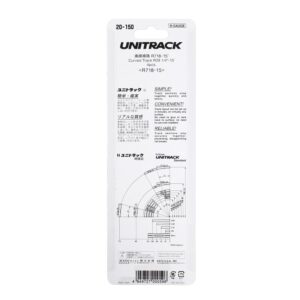 Kato USA Model Train Products Unitrack, 718mm (28 1/4") Radius 15-Degree Curve Track (4-Piece)