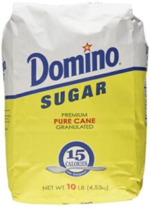 domino sugar, granulated, 10-pound bags