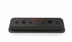 proform 141-131 sbc blk crinkle die cast center bolt valve cover, black