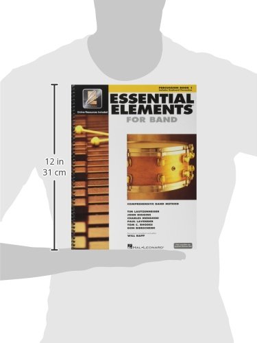 Hal Leonard 17120 Essential Elements 2000 Plus Percussion Book 1 with CD-ROM