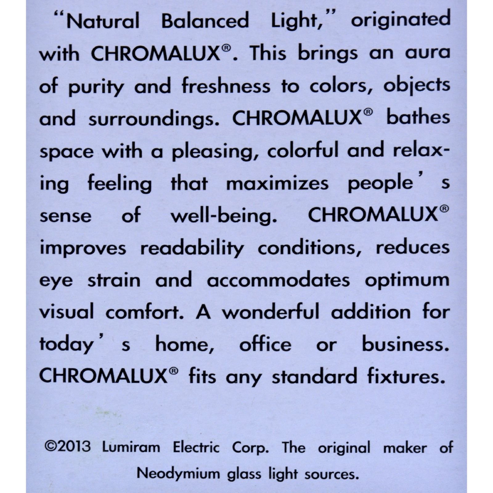 Chromalux Light Bulb 150 Watt 1 Unit