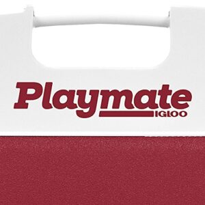 Igloo Red/White, Playmate Pal 7 Quart Personal Sized Cooler, 11.75 x 8.25 x 12-Inch, 7 Qt