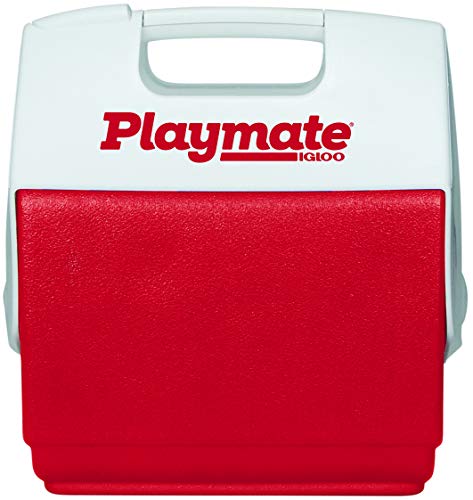 Igloo Red/White, Playmate Pal 7 Quart Personal Sized Cooler, 11.75 x 8.25 x 12-Inch, 7 Qt