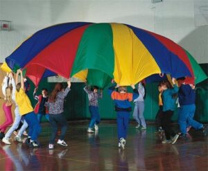 24' rainbow play parachute