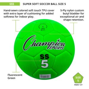 Champion Sports Size 5 Super Soft Soccer Ball