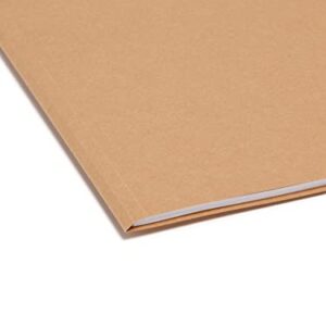 Smead File Folder, Reinforced 1/3-Cut Tab, Letter Size, Kraft, 100 Per Box (10734)