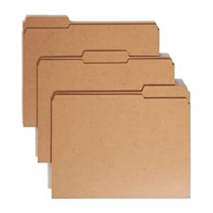 Smead File Folder, Reinforced 1/3-Cut Tab, Letter Size, Kraft, 100 Per Box (10734)