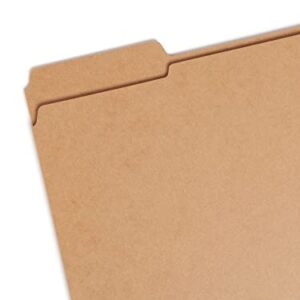 Smead File Folder, Reinforced 1/3-Cut Tab, Letter Size, Kraft, 100 Per Box (10734)