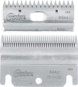 oster clipmaster top and bottom clipper blade set, 83au and 84au (078511-126-001)