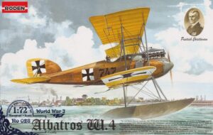 roden albatros w4 early german float fighter airplane model kit