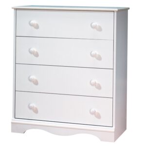 south shore furniture, 4 drawer chest, pure white