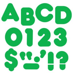 trend enterprises, inc. green 4" casual uppercase ready letters