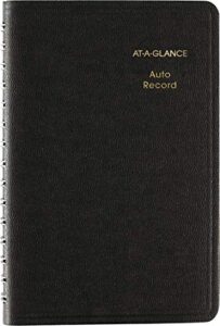 at-a-glance auto mileage log record book, 3.75 x 6.12 inches, black (aag8013505)