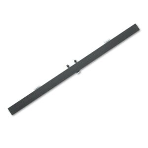 quartet flipchart easel pad retainer accessory, for 51e / 56e telescoping display easels, aluminum, black (51t)