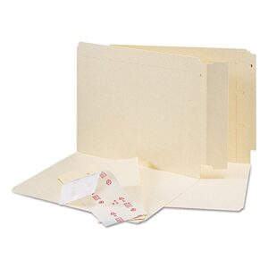 smead folder end tab converter, reinforced 8" high tab, letter/legal, manila, 500 per box (68080)