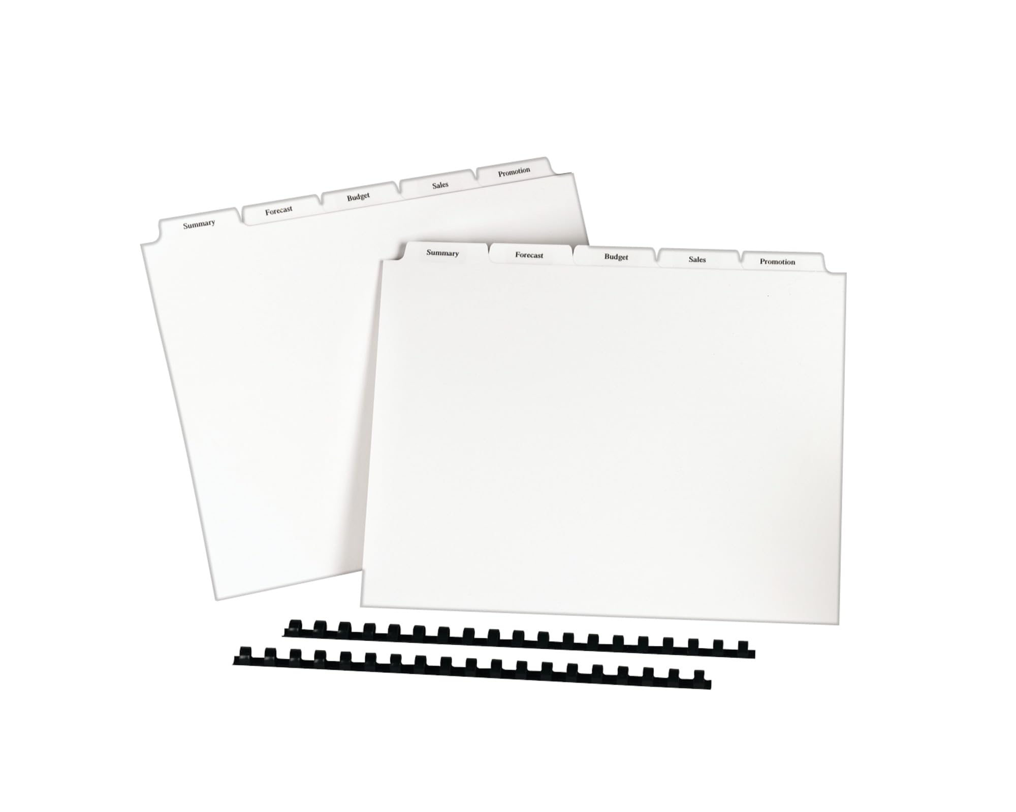 Avery Copier Tab Binder Dividers, 5 White Tabs, Unpunched, 30 Sets (20405)