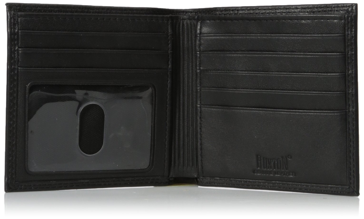 Buxton Men's Emblem-leather Cardex Wallet, black, One Size