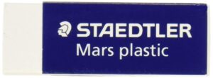 staedtler mars latex-free eraser, white, 1 pack (std52650)