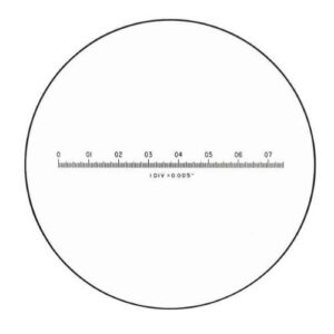 valeant pharmaceuticals (bausch & lomb) 813437 glass inch scale, 3/4", 0.005 intervals