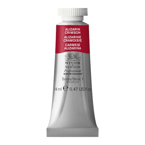 Winsor & Newton Professional Watercolor, 14ml (0.47-oz) Tube, Alizarin Crimson