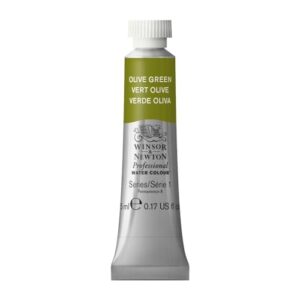 winsor & newton professional watercolor, 5ml (0.17-oz) tube, olive green