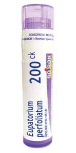 boiron eupatorium perfoliatum 200ck, homeopathic medicine for stiffness and bone pain, white, 80 count