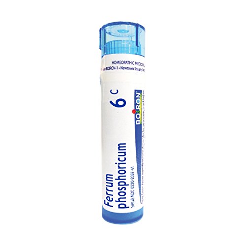 Boiron Ferrum Phosphoricum 6C, 80 Pellets, Homeopathic Medicine for Fever