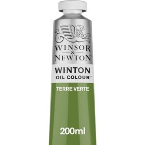 winsor & newton winton oil color, 200ml (6.75-oz) tube, terre verte