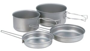 snow peak multi compact 4 piece titanium cook set