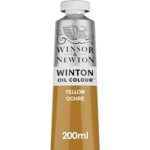 winsor & newton winton oil color, 200ml (6.75-oz) tube, yellow ochre