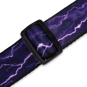 Levy's Leathers 2" Polyester Guitar Strap with Printed Design, Garment Leather Ends and Tri-glide Adjustment (MP-18)