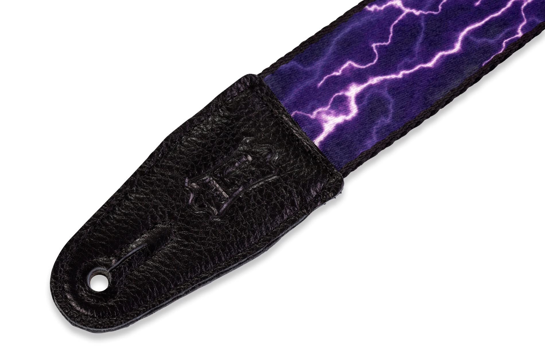 Levy's Leathers 2" Polyester Guitar Strap with Printed Design, Garment Leather Ends and Tri-glide Adjustment (MP-18)