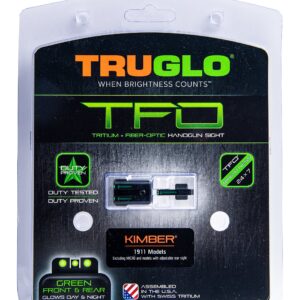 TRUGLO Brite-Site TFO Green Kimber Handgun Sights (TG131KT)