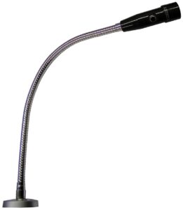 astatic amc105sno-19 19" omnidirectional dynamic gooseneck microphone with 1 dpdt push-to-talk switch - gooseneck, 2 3/4 inch flange (6' cable)