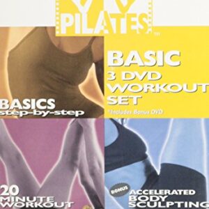 Winsor Pilates Basic 3 DVD Workout Set (Basics Step-by-Step / 20 Minute Workout / Accelerated Body Sculpting)