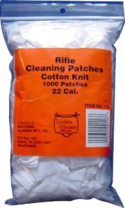 southern bloomer 1000-pack gun cleaning patches.22c,white