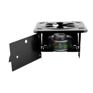 coghlan's folding stove, 5" h x 6.5" w x 6.5" l , black