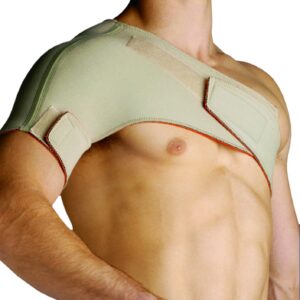 thermoskin sports shoulder support, large, beige