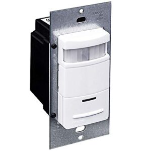 leviton ods10-idw decora 120/277-volt wall switch occupancy sensor, white